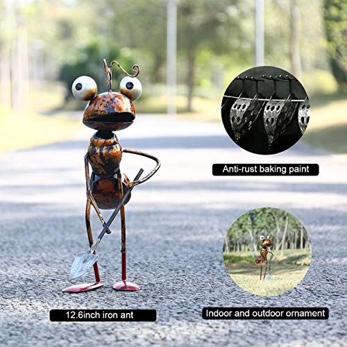 Tooarts Metal Ant Garden Decor Sculpture Home Patio Lawn Yard Indoor Outdoor Statue Ornament