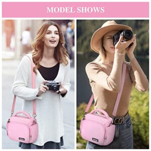 G-raphy Camera Case Bag DSLR SLR Bag by G-raphy for Canon, Nikon, Sony,Panasonic, Olympus and etc (Pink)