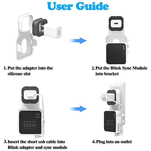 256GB USB Flash Drive and Blink Sync Module 2 Mount, Save Space and Easy Mount Bracket for Blink Outdoor Indoor Security Camera (Blink Sync Module 2 is NOT Included)