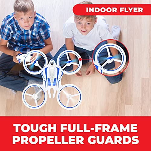 Force1 UFO 4000 Mini Drone for Kids - LED Remote Control Drone, Small RC Quadcopter for Beginners with LEDs, 4-Channel Remote Control, 2 Speeds, and 2 Drone Batteries