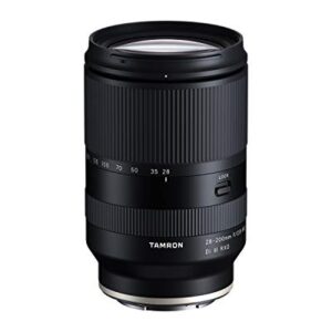 Tamron 28-200 F/2.8-5.6 Di III RXD for Sony Mirrorless Full Frame/APS-C E-Mount, Model Number: AFA071S700, Black