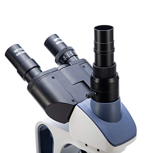 Swift SW350T 40X-2500X Magnification, Siedentopf Head, Research-Grade Trinocular Compound Lab Microscope with Wide-Field 10X and 25X Eyepieces, Mechanical Stage, Abbe Condenser, Camera-Compatible