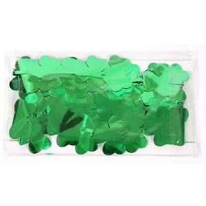 St.Patrick’s Day Shamrock Foil Curtain - Irish Lucky Green Clover Backdrop Photo Booth Party Decorations Supplies 3PCS