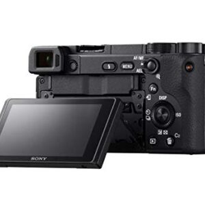 Sony Alpha a6400 Mirrorless Camera: Compact APS-C Interchangeable Lens Digital Camera with Real-Time Eye Auto Focus, 4K Video, Flip Screen & 16-50mm Lens - E Mount Compatible Cameras - ILCE-6400L/B