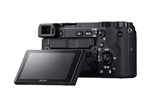 Sony Alpha a6400 Mirrorless Camera: Compact APS-C Interchangeable Lens Digital Camera with Real-Time Eye Auto Focus, 4K Video, Flip Screen & 16-50mm Lens - E Mount Compatible Cameras - ILCE-6400L/B