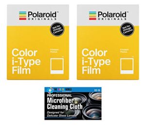 impossible/polaroid color glossy instant film for polaroid originals i-type onestep2 camera – 2-pack