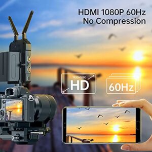 Hollyland Mars 300 PRO [Official] HDMI Loopout Wireless Video Transmitter and Receiver with 0.08S Low Latency, for Videographer Photographer Filmmaker Cinematographer(Enhanced)