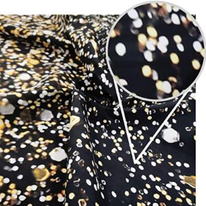 WOLADA 10x10FT Gold Backdrop Glitter Backdrop Gold Spots Bokeh Backdrop Black and Gold Backdrop Wedding Backdrop Gold Backdrop for Parties Vinyl Photography Backdrop 11176