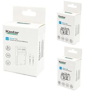 Kastar Battery (X2) & Slim USB Charger for Kodak KLIC-5001 and Easyshare P712 P850 P880 Z730 Z760 Z7590 DX6490 DX7440 DX7590 DX7630 Sanyo DB-L50 DMX-WH1 HD1010 FH11 HD2000 VPC-WH1 HD2000 HD1010 HD1000