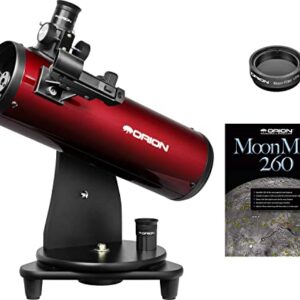 Orion 10012 SkyScanner 100mm TableTop Reflector Telescope (Burgundy)