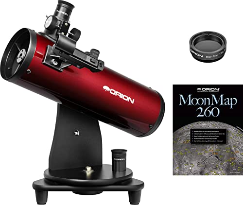 Orion 10012 SkyScanner 100mm TableTop Reflector Telescope (Burgundy)