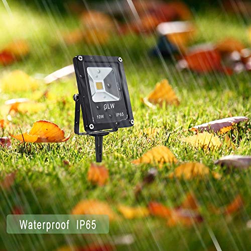 GLW Low Voltage Landscape Lights 10W 12V Outdoor Spotlights IP65 Waterproof Garden Lights,3000K Warm White Landscape Lighting for Yard,Tree,[8 Pack]