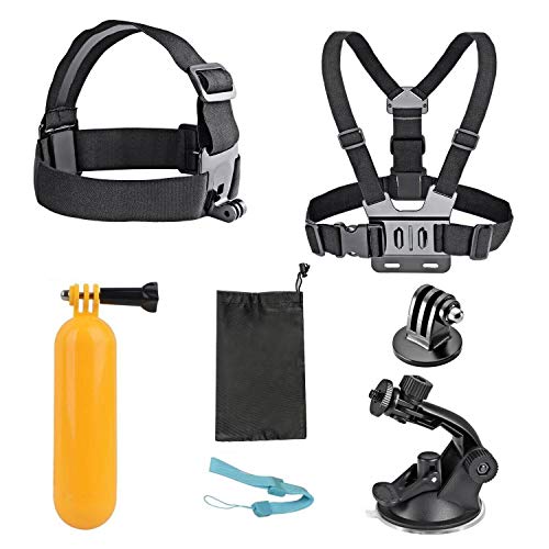 AKASO Outdoor Sports Action Camera Accessories Kit 7 in 1 for AKASO EK7000/ EK7000 Pro/ Brave 4/ Brave 7 LE/ Brave 7/ Brave 8/ V50X/ V50 Pro/ V50 Elite/Go Pro Hero 9