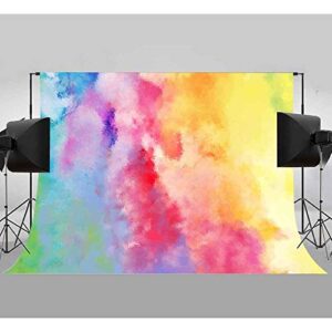 MEETSIOY Paint Art Backdrop Colored Oil Painting Photography Background Themed Party Photo Booth YouTube Backdrop 7x5ft PMT648