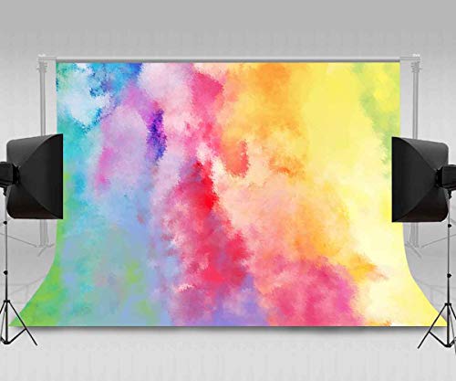 MEETSIOY Paint Art Backdrop Colored Oil Painting Photography Background Themed Party Photo Booth YouTube Backdrop 7x5ft PMT648