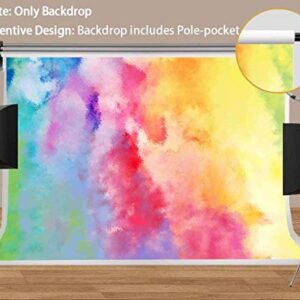 MEETSIOY Paint Art Backdrop Colored Oil Painting Photography Background Themed Party Photo Booth YouTube Backdrop 7x5ft PMT648