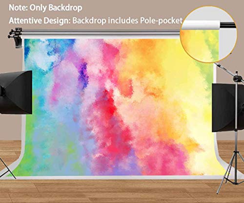 MEETSIOY Paint Art Backdrop Colored Oil Painting Photography Background Themed Party Photo Booth YouTube Backdrop 7x5ft PMT648