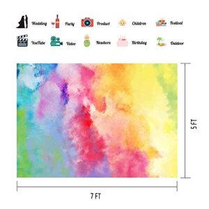 MEETSIOY Paint Art Backdrop Colored Oil Painting Photography Background Themed Party Photo Booth YouTube Backdrop 7x5ft PMT648