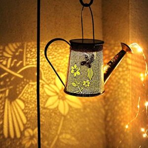 tedof solar watering can lights outdoor decor,solar garden lights mothers day gifts,hummingbird watering can with lights,outdoors waterproof lanterns lawn birthday party decor