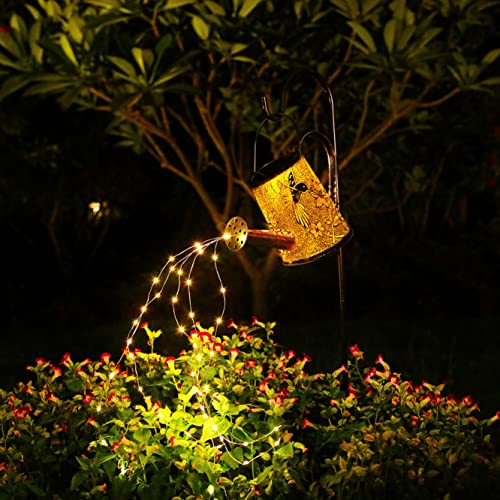 TEDOF Solar Watering Can Lights Outdoor Decor,Solar Garden Lights Mothers Day Gifts,Hummingbird Watering Can with Lights,Outdoors Waterproof Lanterns Lawn Birthday Party Decor