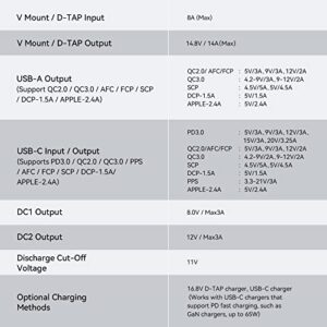 SmallRig V Mount Battery VB99, 6700mAh 99Wh 14.8V mini V-Mount Battery Support 65W PD USB-C Fast Charger, with D-TAP, USB-A, Dual DC Port, OLED Screen, for Camera, Camcorder, Monitor, Filmmaker - 3580