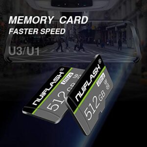 Micro SD Card 512GB Memory Card with a SD Card Adapter,Class 10 TFCard 512GB High Speed Micro Memory SD Cards for Smart-Phone,Camera,PC