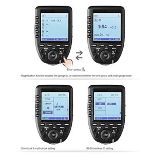 Godox Xpro-S for Sony TTL Wireless Flash Trigger 1/8000s HSS TTL-Convert-Manual Function Large Screen Slanted Design 5 Dedicated Group Buttons 11 Customizable Functions