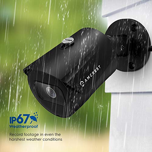 Amcrest UltraHD 5MP Outdoor POE Camera 2592 x 1944p Bullet IP Security Camera, Outdoor IP67 Waterproof, 103° Viewing Angle, 2.8mm Lens, 98.4ft Night Vision, 5-Megapixel, IP5M-B1186EB-28MM (Black)