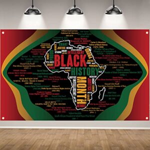 black history month backdrop for photography black history month banner pan african american black history month decorations and supplies for party