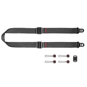 peak design slide lite camera strap black (sll-bk-3)