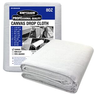 kingorigin canvas drop cloth 6×9 feet for painting