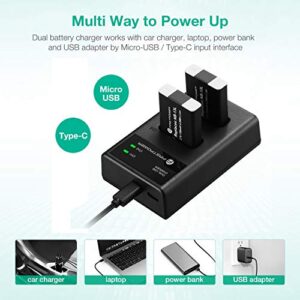 FirstPower 2-Pack NB-13L Battery and Dual USB Charger Compatible with Canon PowerShot G7 X Mark II, G7 X, G1 X Mark III, G5 X, G9 X, G9 X Mark II, SX620 HS, SX720 HS, SX730 HS, SX740 HS