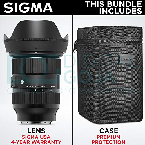 Sigma 24-70mm f/2.8 DG DN Art Lens for Sony E Mount with Altura Photo Advanced Photo and Travel Bundle