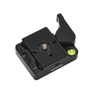 323 rc2 quick release plate adapter, rapid connect adapter with quick release plate compatible for manfrotto monopod, manfrotto tripod ball head and tripod