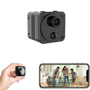 4k mini spy camera wifi hidden wireless nanny cam small indoor home security secret cameras tiny micro surveillance camera with night vision ai human detection pir long-lasting battery life