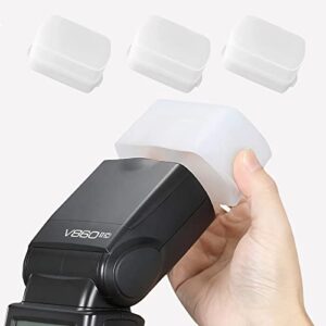 camera flash bounce diffuser light softbox [3-pack] for speedlight photography accessories compatible with canon 560 565ex 580ex godox v850 v860 tt600 tt685