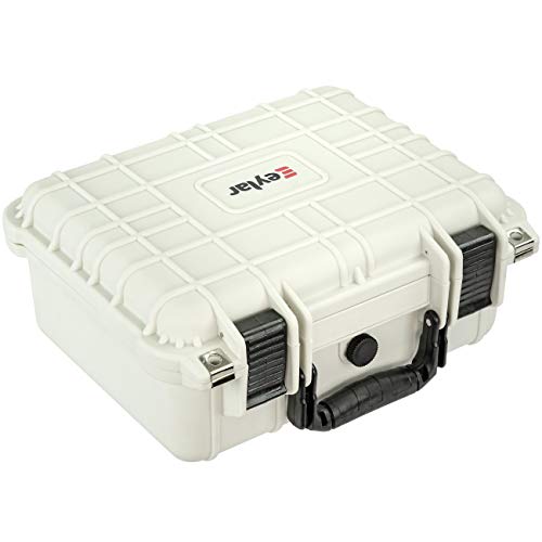 Eylar Protective Hard Camera Case Water & Shock Proof w/Foam TSA Approved 13.37 Inch 11.62 Inch 6 Inch Polar White