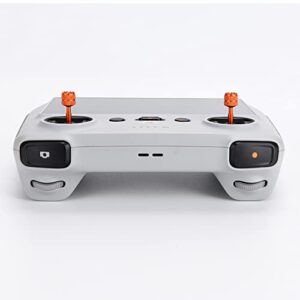 Mini 3 Pro/Mini 3 Sticks for DJI RC, Aircraft aluminum Alloy Controller Thumb oystick/Rocker Replacement Parts for DJI Mini 3 Pro/Mini 3 Accessories (Orange & Silver)