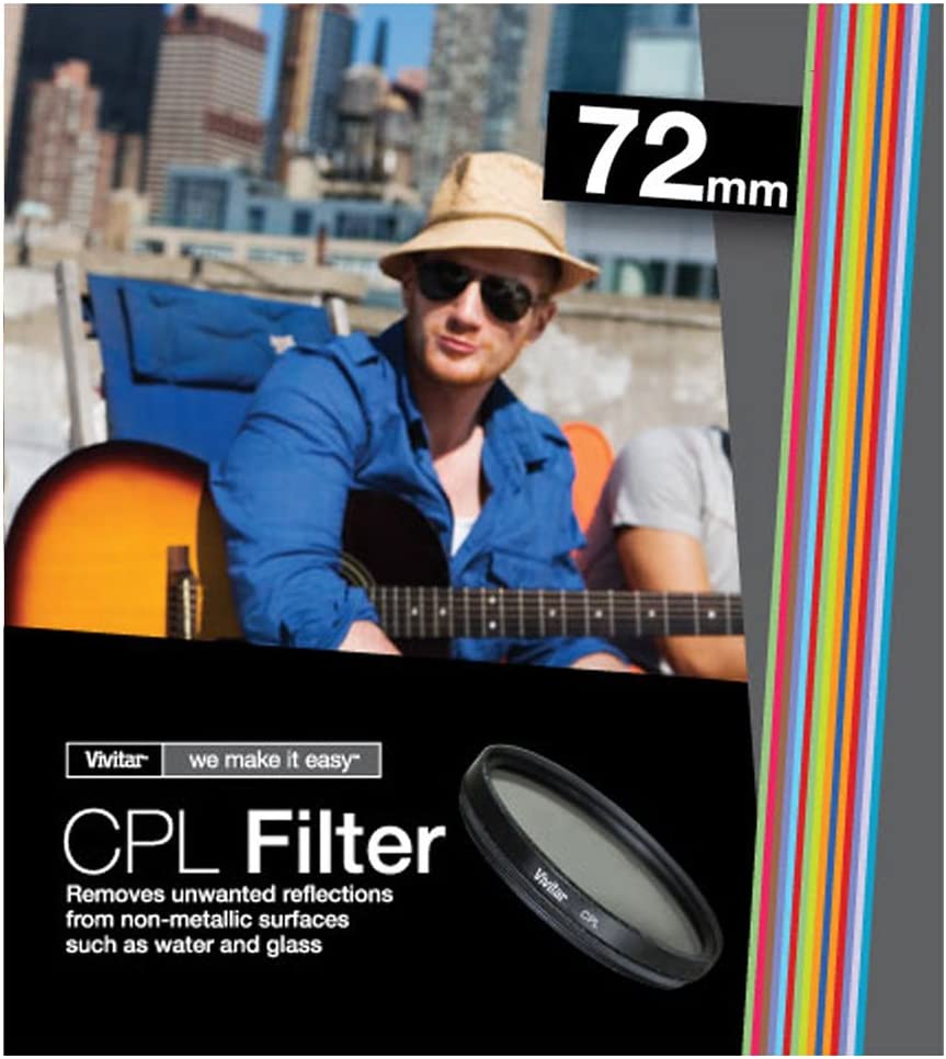 Vivitar CPL72 72mm 1-Piece Multi-Coated Camera Lens Filter (OLD MODEL)