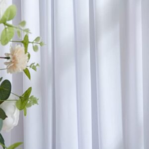 10 x10ft Thick White Wrinkle Free Backdrop Curtain Drapes White Backdrop Panels Background for Photography Wedding Parties Birthday Baby Shower