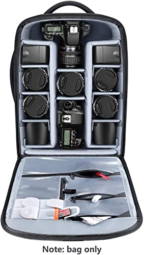 Neewer 2-in-1 Convertible Wheeled Camera Backpack, Rolling Luggage Case with Telescopic Handle and Anti-Shock Dividers for DSLR Cameras, Lenses, Hoods, Strobes, Tripod, and Other Accessories