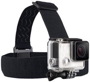 tekcam action camera head mount strap wearing head belt compatible with gopro hero 11 10 9 8 7 6 5/akaso/dragon touch/apeman/campark/apexcam/surfola/wolfang action camera