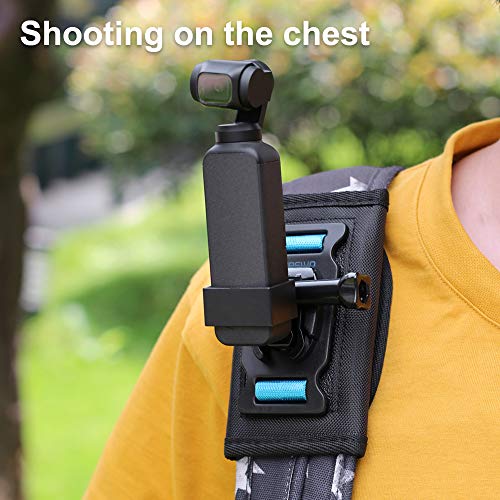 Osmo Pocket Backpack Mount Backpack Strap Knapsack Shoulder Mount with Extended Border Compatible with DJI Osmo Pocket,Osmo Pocket 2