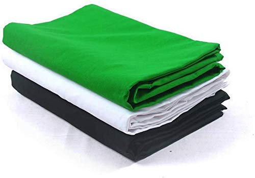 MOUNTDOG 6.5 x 10ft Green Screen for Photography, Chromakey Polyester Green Backdrop Background for Photo Video Studio, Zoom, YouTube, Online Meetings, Gaming (Stand NOT Included)