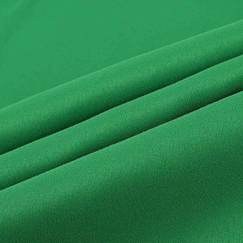 MOUNTDOG 6.5 x 10ft Green Screen for Photography, Chromakey Polyester Green Backdrop Background for Photo Video Studio, Zoom, YouTube, Online Meetings, Gaming (Stand NOT Included)