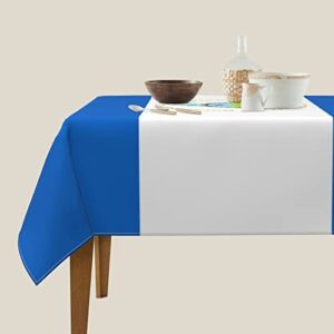 LIICHEES Flag of Nicaragua Tablecloth Kitchen Dining Room 54"x54" Square Washable Table Cover Outdoor Garden Picnic Tablecloths