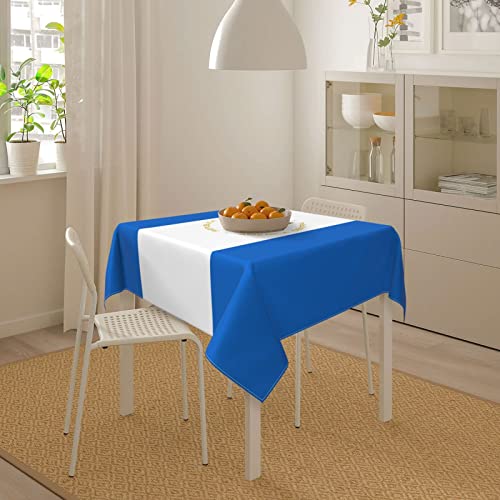 LIICHEES Flag of Nicaragua Tablecloth Kitchen Dining Room 54"x54" Square Washable Table Cover Outdoor Garden Picnic Tablecloths