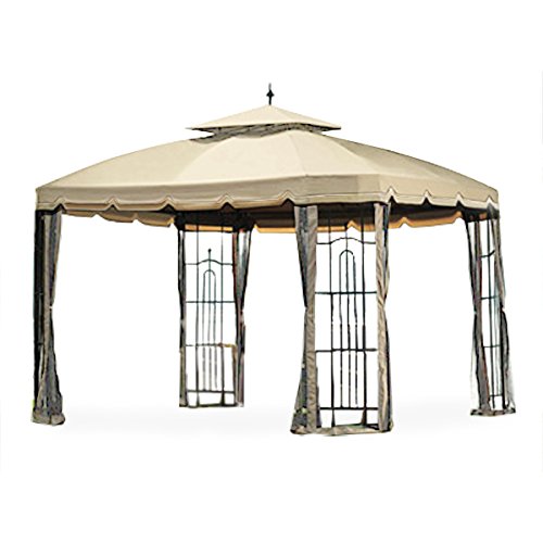 Garden Winds Replacement Canopy Top Cover Big Lots Bay Window 10' x 12' Gazebo