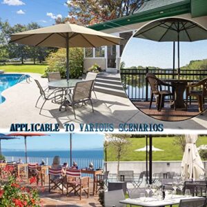 Oasishade 9Ft Patio Umbrella with Ventilation, 10-Year Non-Fading Top, and UV Protection - Waterproof Outdoor Table Market Umbrellas with 8 Sturdy Ribs for Garden, Deck, and Backyard - Sky Blue