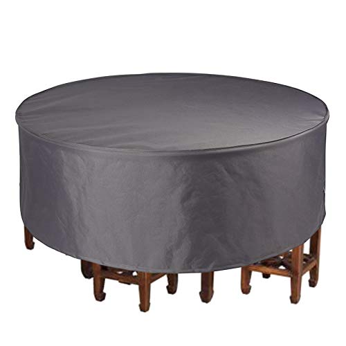 BAILR Patio Table and Chairs Furniture Set Cover 20×16inch, Waterproof Patio Set Cover Round, 420D Durable Heavy Duty UV Resistant for Outdoor Garden Dining Patio Table Cover